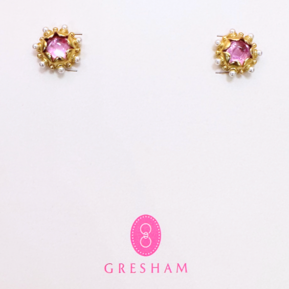 Perla Studs - Blush by Gresham