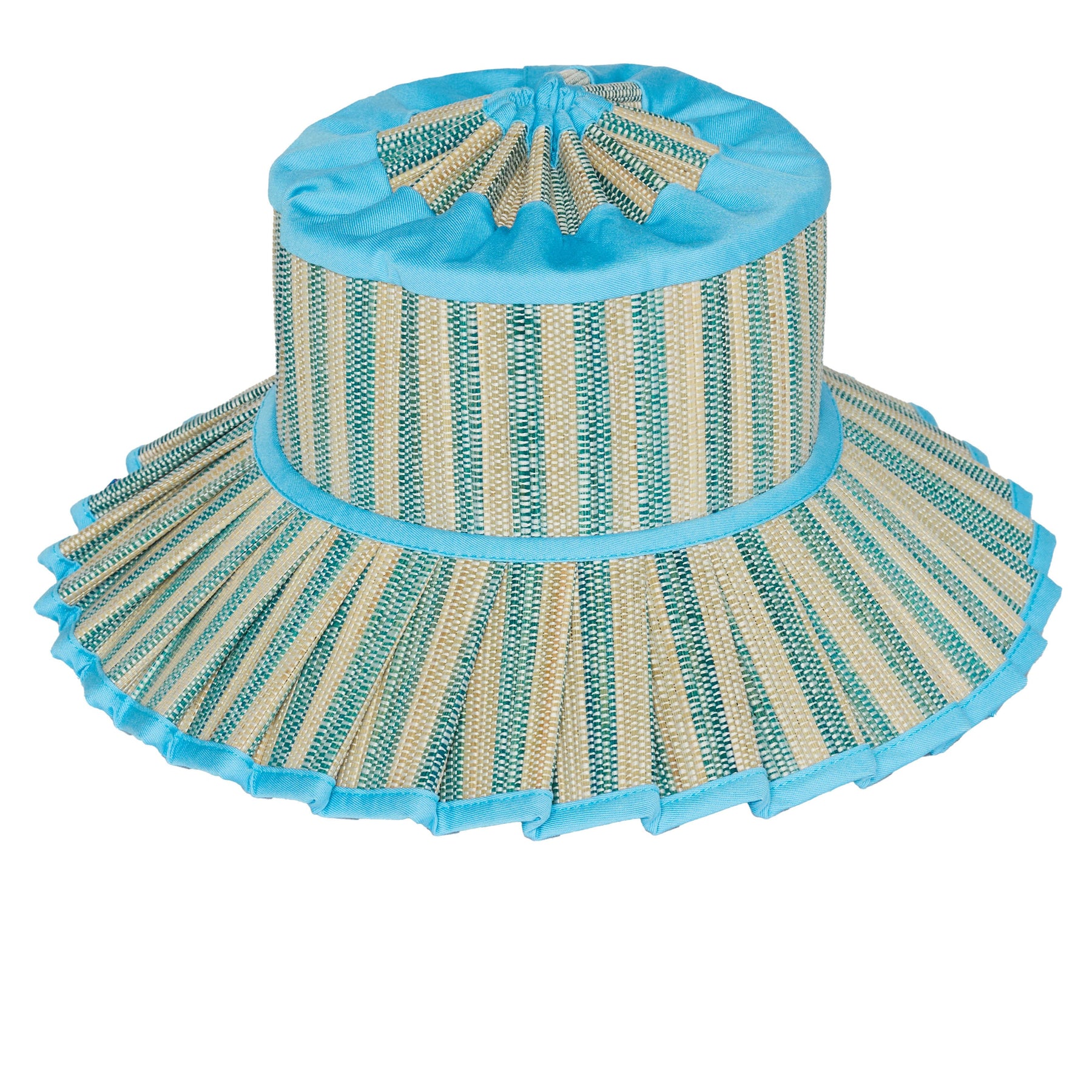 Natalie Simkins Exclusive Azure Santorini | Midi Capri Hat by Lorna Mu