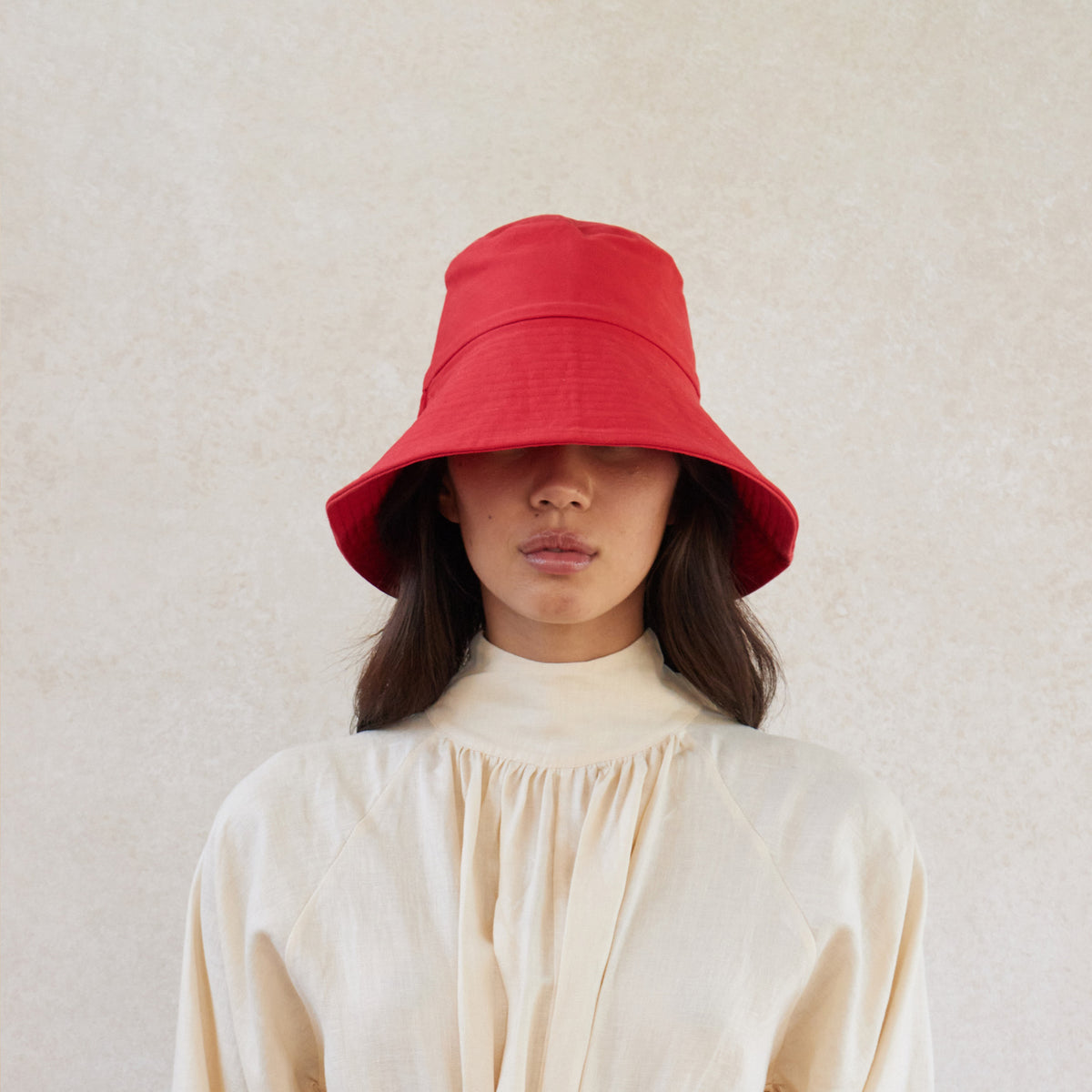 Berry Red Island Cove Bucket Hat by Lorna Murray | HerStory