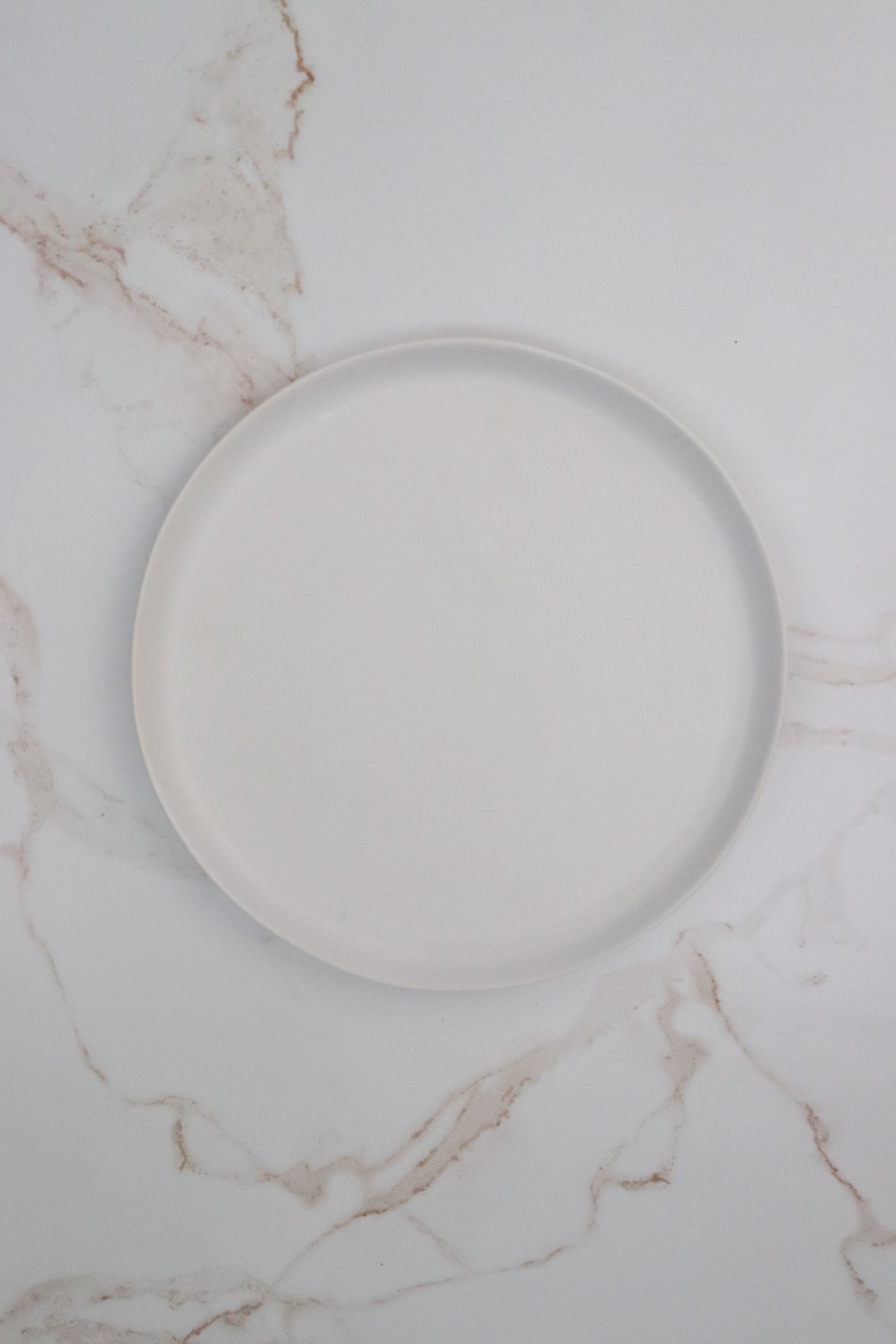 White Canvas Salad Plate by Divine Ivy