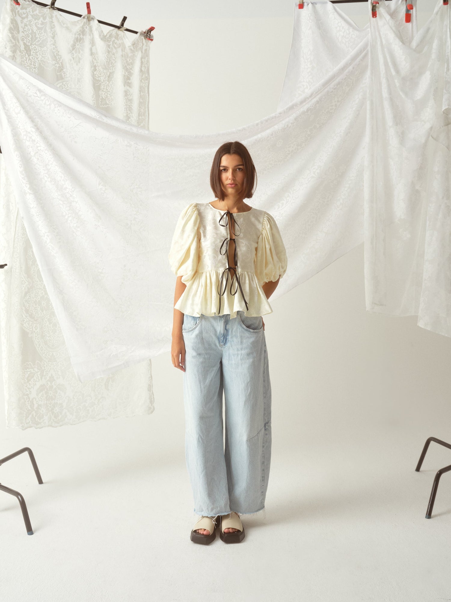 Kels Blouse In Vintage Creme by Madeline Marie | HerStory